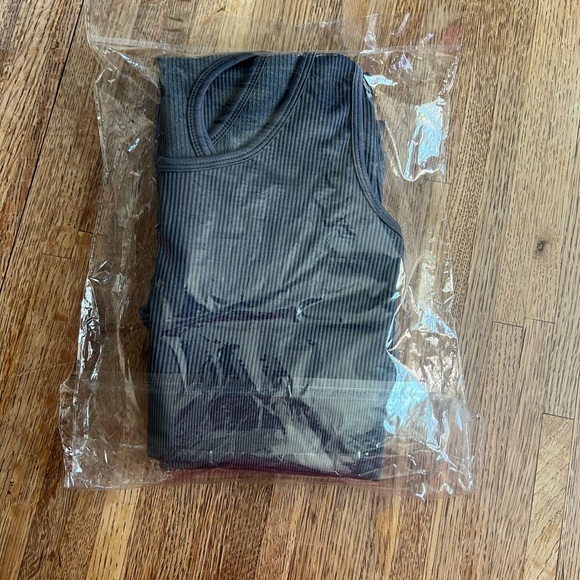 Pants & Jumpsuits | Charcoal Grey Ribbed Activewear Set | Poshmark